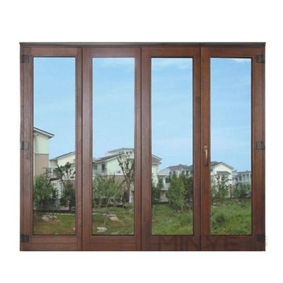 China Decorative Aluminum Folding Glass Doors 5mm 12A 5mm Double Glazed EPDM Rubber Strip for sale