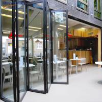 China Aluminum Bi Fold French Doors 6063-T5 for Garden Balcony CE Certified 5mm Tempered Glass for sale