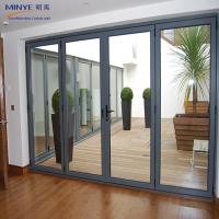 China Aluminum Bi Fold French Doors 6063-T5 for Garden Balcony CE Certified 5mm Tempered Glass for sale
