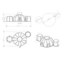 China Starry Night Dream Room Transparent Polycarbonate House 2.5mm to 6mm Thickness for sale