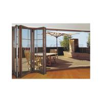 China Folding Sliding Door for Outdoor Balcony Finished Surface Open Style Folding for sale