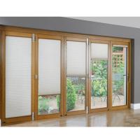 China Dark Grey Aluminum Folding Door for Office Spaces 6063-T5 Thermal Break 5mm+12A+5mm Double Glazing for sale