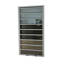 China Aluminum Shutters for Italian Glass Louver Windows Thermal Break 6063-T5 Custom Sizes for sale