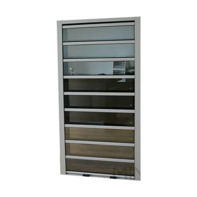 China Aluminum Shutters for Italian Glass Louver Windows Thermal Break 6063-T5 Custom Sizes for sale