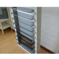 China Aluminum Shutters for Italian Glass Louver Windows Thermal Break 6063-T5 Custom Sizes for sale