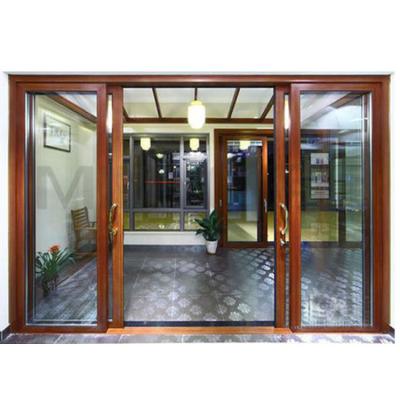 China Aluminum Sliding Patio Doors 6063-T5 Thermal Break Double Glazed 5mm+12A+5mm for sale