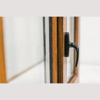 China Classic Swing Open Wood Aluminum Casement Windows with UPVC Frame Double Glazing 5mm+12A+5mm for sale