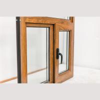 China Classic Swing Open Wood Aluminum Casement Windows with UPVC Frame Double Glazing 5mm+12A+5mm for sale