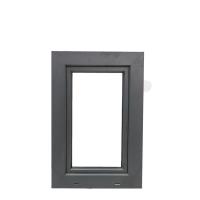 China Customized 2.5 mm Profile Thickness PVC Casement Windows with Hurricane Impact Glass for sale