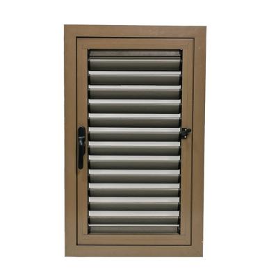 China Anodized Aluminum Villa Louver Windows Fixed Blades 6063-T5 Residential for sale