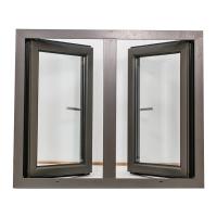 China Aluminum Casement Window Double Tempered Glass 5mm+12A+5mm Hurricane Impact 4500pa for sale
