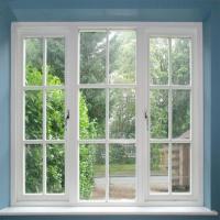 China Double Tempered Glass French Window 5mm+12A+5mm Aluminum Casement Window for sale
