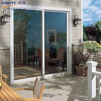 China PVC UPVC Double Glazed Sliding Doors 90mm Profile for Bathroom Kitchen Cabinet for sale