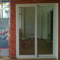 China PVC UPVC Double Glazed Sliding Doors 90mm Profile for Bathroom Kitchen Cabinet for sale