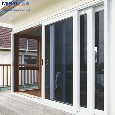 China Main Material Solid Wood 3500pa Wind Resistance UPVC Sliding Doors for Modern Wardrobe for sale