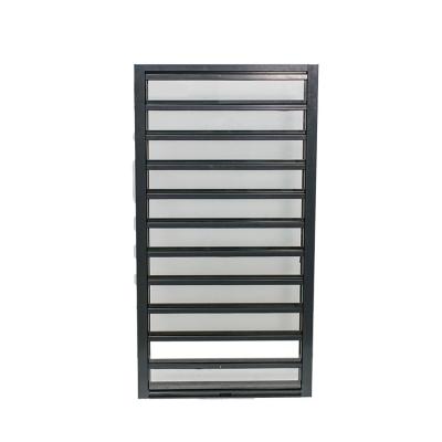 China 1.4mm Profile Thickness Custom Color Aluminum Glass Louver Windows for Residential Buildings for sale