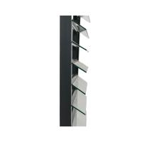China 1.4mm Profile Thickness Custom Color Aluminum Glass Louver Windows for Residential Buildings for sale