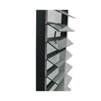 China 1.4mm Profile Thickness Custom Color Aluminum Glass Louver Windows for Residential Buildings for sale