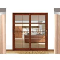 China Finished Surface Exterior Glass Folding Door Thermal Break Aluminum Profile 6063-T5 for sale