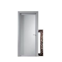 China Aluminum Glass Bathroom Door 6063-T5 Thermal Break Profile Custom Sizes for sale