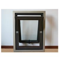 China Aluminum Frame Vertical Center Pivot Window for 5mm 12A 5mm Double Glazing for sale