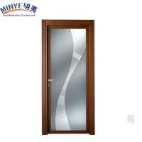 China Tinted Frosted Glass Bathroom Door 5mm Tempered Double Glazing Windproof Modern Design for sale