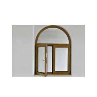 China UPVC Double Glazing Curved Top Casement Window Double Open Swing 5+12A+5mm for sale