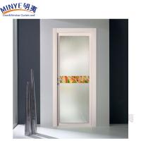 China Tinted Frosted Glass Bathroom Door 5mm Tempered Double Glazing Windproof Modern Design for sale