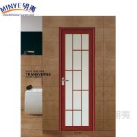 China Tinted Frosted Glass Bathroom Door 5mm Tempered Double Glazing Windproof Modern Design for sale