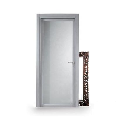 China Aluminum Bathroom Glass Door with 6mm Toughened Frosted Glass Custom Sizes OEM for sale