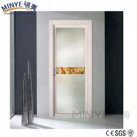China Aluminum Bathroom Glass Door with 6mm Toughened Frosted Glass Custom Sizes OEM for sale