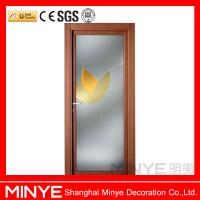 China Aluminum Bathroom Glass Door with 6mm Toughened Frosted Glass Custom Sizes OEM for sale