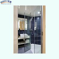 China Tempered Glass Frameless Sliding Shower Door with Steel Handle Custom Size 5mm 12A for sale