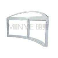 China Horizontal Opening Pattern Curved Glass Windows Design with Tempered Safety Glass for sale