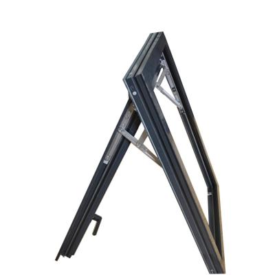 China Aluminum Alloy Frame 14 Vertical Slide Sash Window Double Glazing 5mm+12A+5mm Australian Standard Grilles for sale