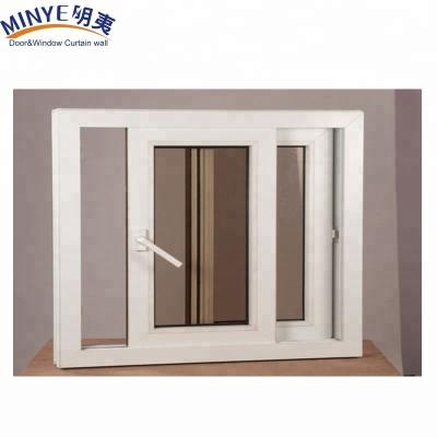 China Budget-Friendly Plastic Frame UPVC Sliding Window with Horizontal Opening Pattern for sale