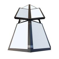 China Midcentury Design Aluminum Profile Top Roof Glass Skylight Window 6063-T5 Thermal Break for sale