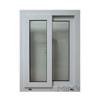 China PVC Plastic Steel Picture Window 1.2mm Vinyl Fixed Window with Steel Reinforcement for sale