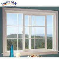 China UPVC Sliding Window with Fiberglass Screen Netting Customizable Plastic Steel Design 5mm Glass for sale