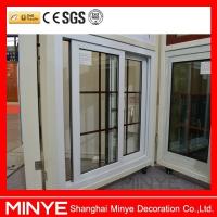 China UPVC Sliding Window with Fiberglass Screen Netting Customizable Plastic Steel Design 5mm Glass for sale