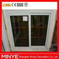 China UPVC Sliding Window with Fiberglass Screen Netting Customizable Plastic Steel Design 5mm Glass for sale