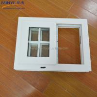 China UPVC Sliding Window with Fiberglass Screen Netting Customizable Plastic Steel Design 5mm Glass for sale
