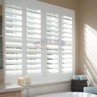 China Plastic White Sunscreen Horizontal Louver Plantation Shutters with Economic Advantage for sale