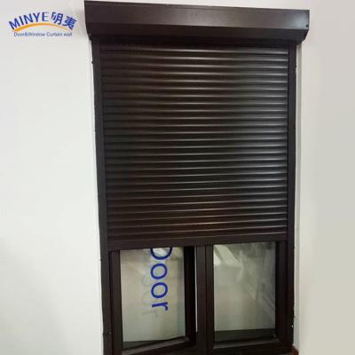 China Automatic Roller Shutter Aluminum Garage Door 110V 380V Motor PU Foam Insulated for sale