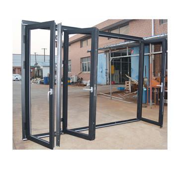 China Waterproof Aluminum Alloy Sound Proof Folding Door with Tempered Glass 5mm+12A+5mm for sale