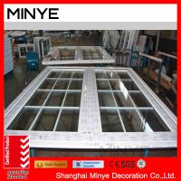 China Conch PVC French Door Southwestern Design Glass Door for Home Office Shop 5mm Tempered Glass for sale