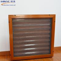 China Customized Wood Color Aluminum Louvers for Home 6063-T5 Thermal Break Profile for sale