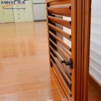 China Customized Wood Color Aluminum Louvers for Home 6063-T5 Thermal Break Profile for sale