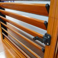 China Customized Wood Color Aluminum Louvers for Home 6063-T5 Thermal Break Profile for sale