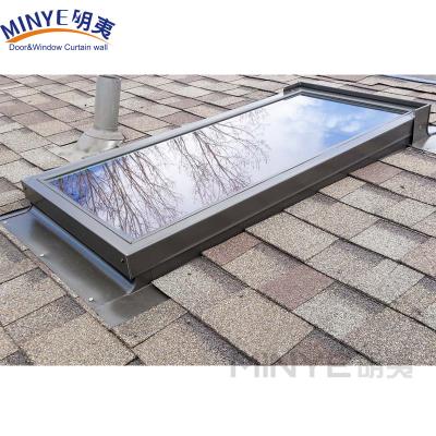 China Aluminum Profile Center Hung Open Skylight Glass Roof Window 6063-T5 Double Glazed 5mm+12A+5mm for sale